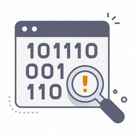 Intrusion Detection System Ids Binary Code Scan Cyber Security Cybercrime Icon Download