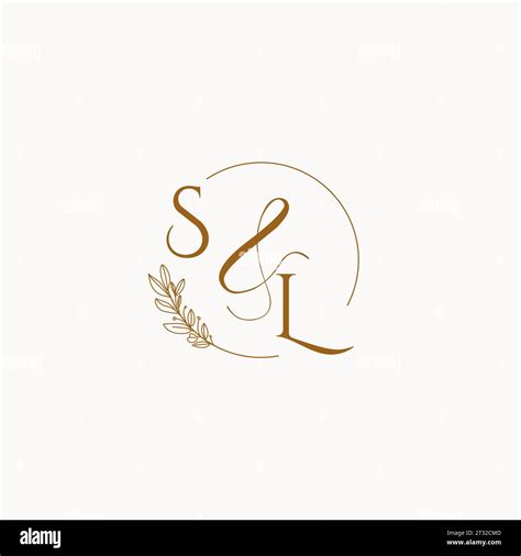 Sl Initial Wedding Monogram Logo Design Ideas Stock Vector Image And Art Alamy