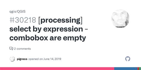 [processing] select by expression combobox are empty · issue 30218
