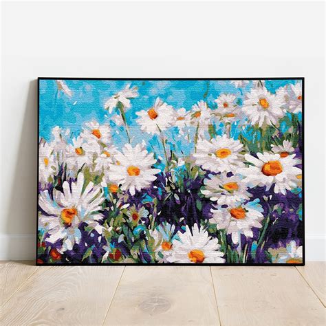 Diy명화그리기 명화그리기 데이지 들판 캔버스페인팅 Diy 유화그림 직장인취미 오늘의집 쇼핑