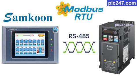 Samkoon HMI Modbus RTU Delta MS Tutorial Plc