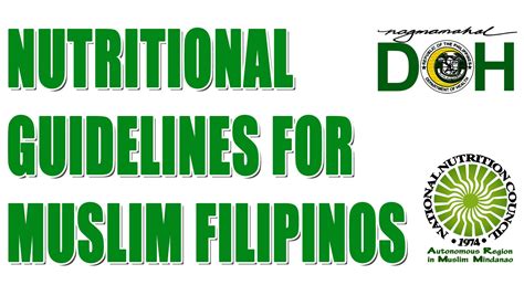 Nnc Armms Nutritional Guidelines For Muslim Filipinos National