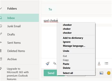Spell Checker For Outlooklive Web Email Not Working Solved Page 2 Windows 10 Forums