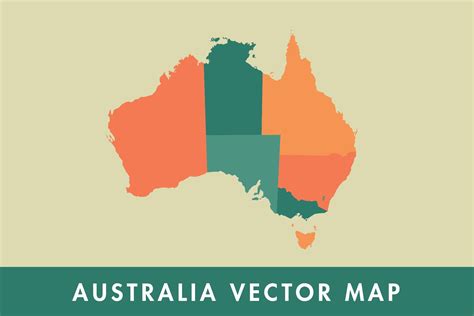 Australia Vector Map Editable And Layered