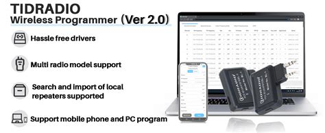 Tidradio Ham Radio Wireless Programmer Adapter App And Pc Program For Baofeng Uv 5r