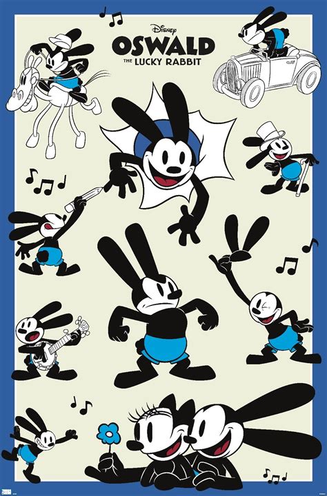 Trends International Disney 100th Anniversary Oswald The Lucky Rabbit