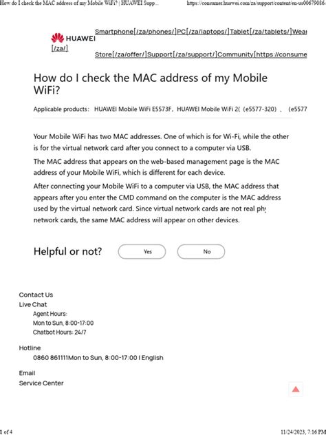 Check Mac Address On Huawei Mobile Wifi Pdf Business Computers