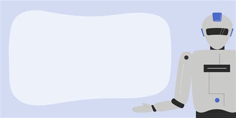 Robot Man With Artificial Intelligence Ai Technology And Humanoid Computer Generation Vector