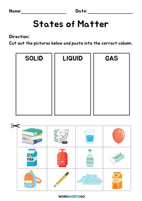 States Of Matter Worksheets In 2025 Matter Worksheets States Of