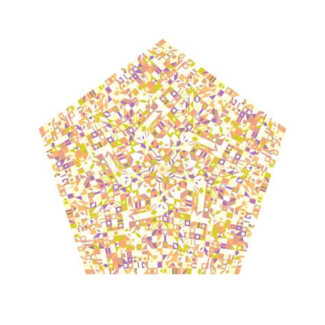 Isolated Colorful Geometrical Tiled Mosaic Octagon Polygon Stock Vector Illustration Of