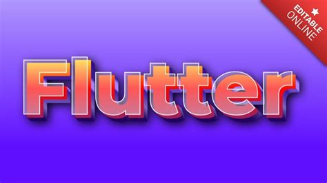 Flutter 3d Flash Text Effect Generator Flutter 3d Flash Text Effect Generator