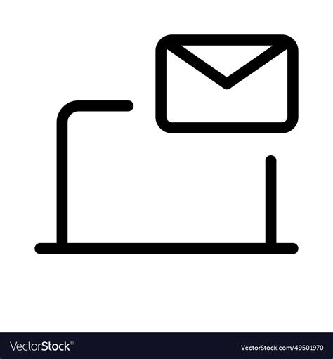 Managing Emails Efficiently On A Laptop Royalty Free Vector