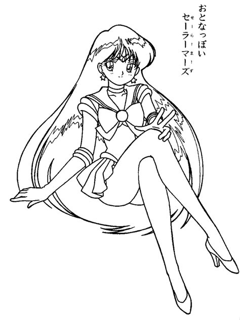 สมุดวาดภาพระบายสีการ์ตูนเซเลอร์มูนน่ารัก Dek