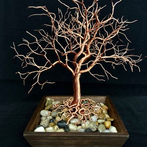 Copper Wire Tree Etsy