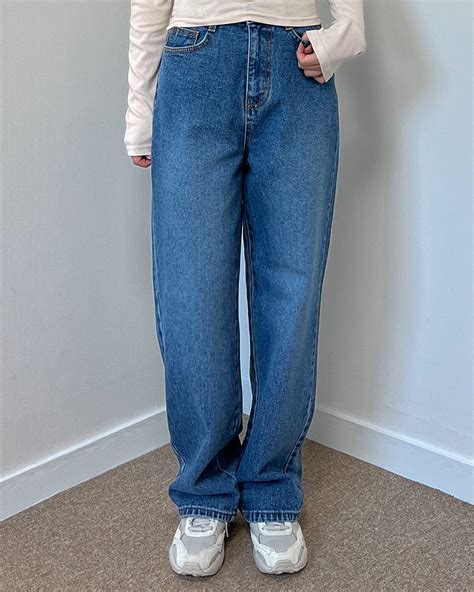 [s L] 셈버 롱 와이드 데님 팬츠 청바지 롤업 5color