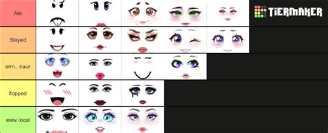 Roblox Barbie Faces Tier List Community Rankings Tiermaker