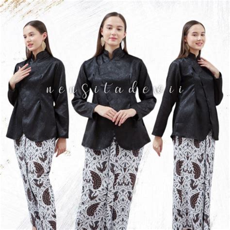 Jual S Kebaya Janggan Kebaya Gadis Kretek Body Sepinggang Panjang Shopee Indonesia