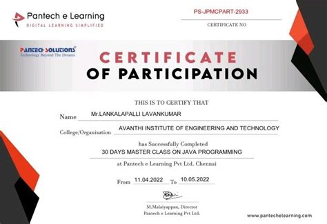 Lavan Kumar On Linkedin Pantechelearning Javaprogramming