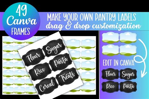 Customizable Labels Canva Template Diy Graphic By Me 2 You Digitals