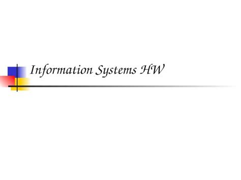 ppt information systems hw definition a computer consists of central processing unit cpu