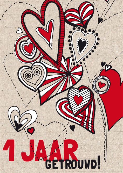 Kaart 1 Jaar Getrouwd Kaart