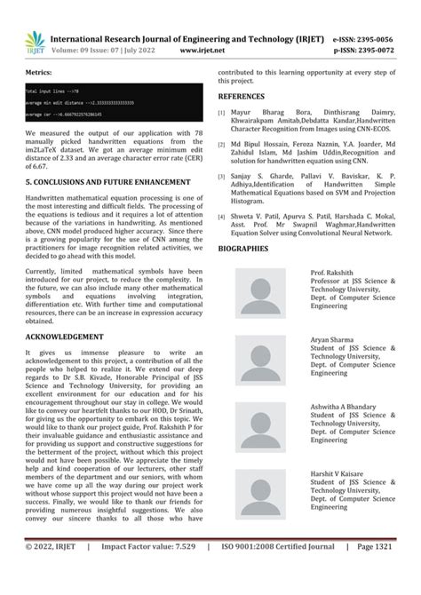 Generating Latex Code For Handwritten Mathematical Equations Using Convolutional Neural Network
