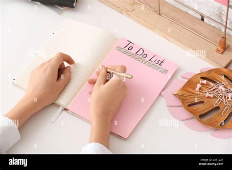 Making To Do List Hi Res Stock Photography And Images Alamy