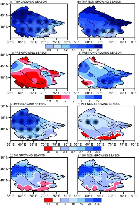 Spatial Temporal Trends Of Different Climate Variables A B Download Scientific Diagram