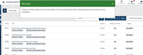 patch tester 4 0 0 beta 2 apply not working on j4 · issue 250