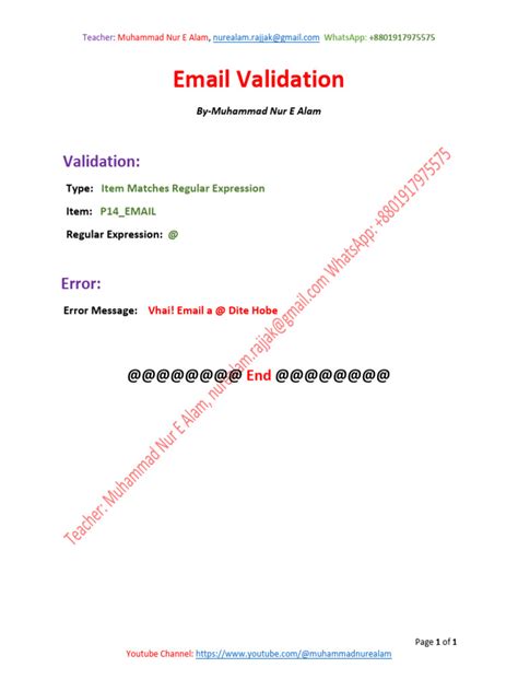 Email Validation Apex From Muhammad Nur E Alam For Ddd 60 Isdb Bisew 30 Mov 2024 Pdf