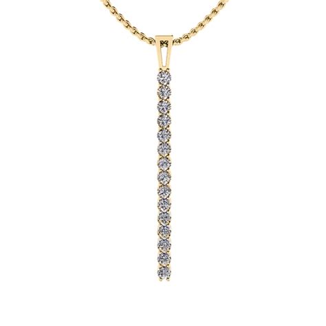 Drop Bar Diamond Pendant 8286