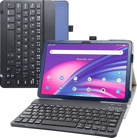 Bige For Tcl Tab 10 5g Keyboard Casepu Leather Cover With