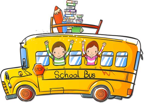 Bus Cartoon Images Png School Bus Cartoon Animated Vector Png