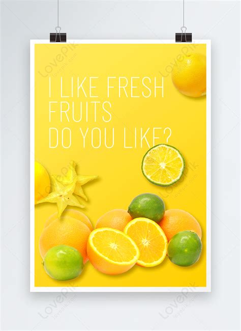 노란색 과일 컬러 포스터 이미지 사진 465695679 무료 다운로드
