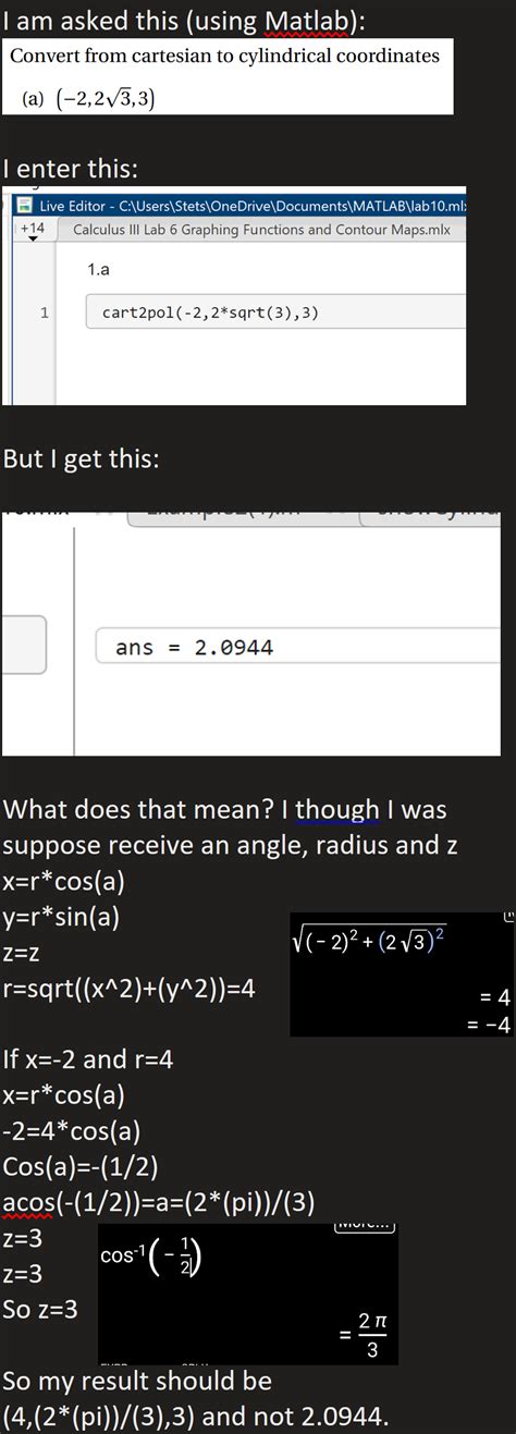 Solved I Am Asked This Using Matlab Convert From