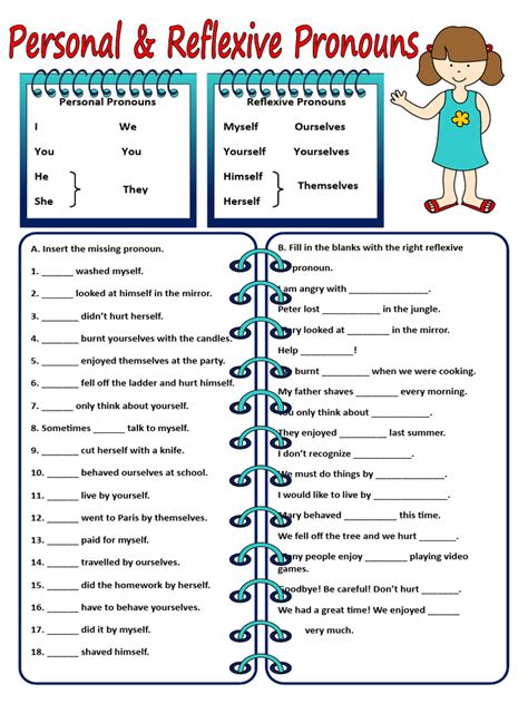 Personal Reflexive Pronouns Ex Pdf Syntactic Relationships Components