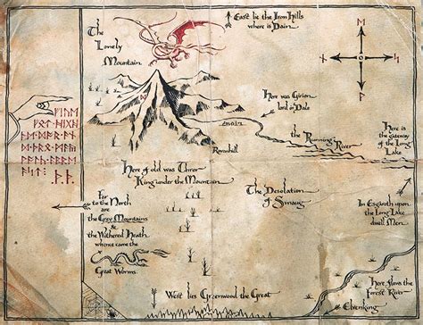 The Hobbit Map Printable