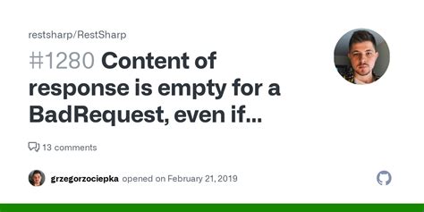 Content Of Response Is Empty For A Badrequest Even If There Is Response Weird Status Code
