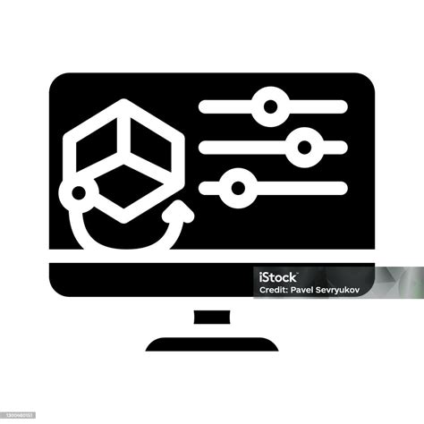 3d 오브젝트 라이브러리 글리프 아이콘 벡터 일러스트레이션 도서관에 대한 스톡 벡터 아트 및 기타 이미지 도서관 배경 주제 벡터 Istock
