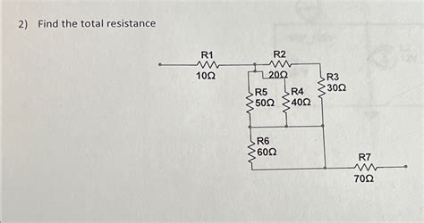 Solved Find The Total Resistance Chegg