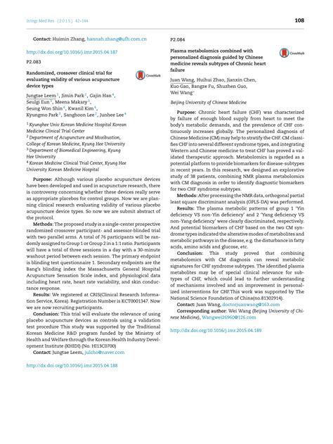 Pdf Randomized Crossover Clinical Trial For Evaluating Validity Of Various Acupuncture Device