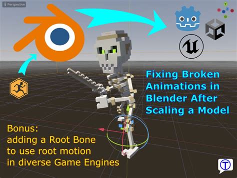 Fixing Broken Animations In Blender After Scaling A Model Thinker Talk