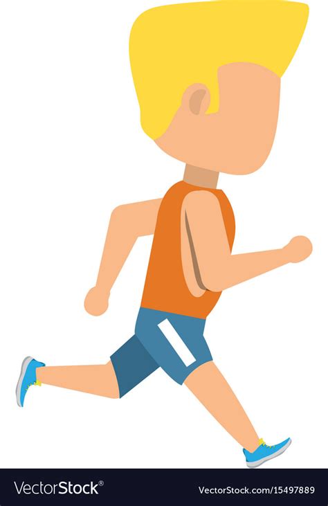 Cartoon Man Running