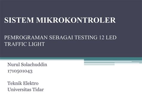 12 Led Bascom Avr Atmega16 Ppt