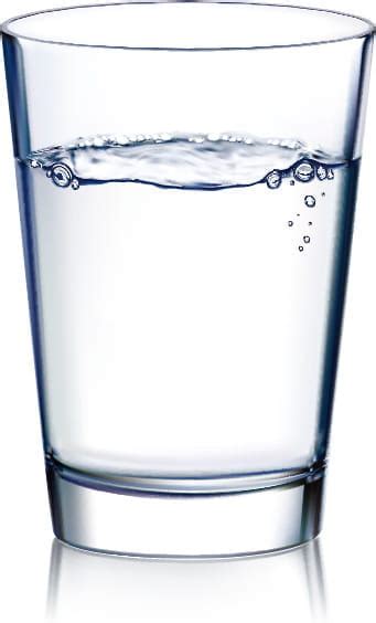 유리 컵과 물 벡터 Eps Uidownload