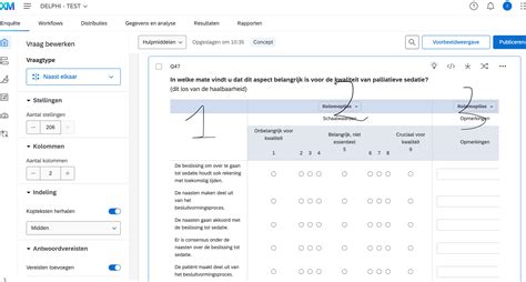 labels in side by side matrix xm community