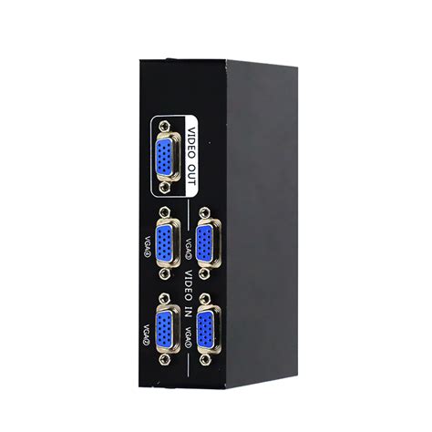 Used 4x1 Vga Switch 4 Port Vga Switch Video Selector Switcher Box 4in