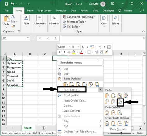 How To Move Data From Columns To Rows Or Vice Versa In Excel
