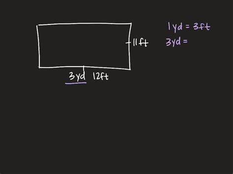 SOLVED Find The Area Of Each Rectangle With The Given Base And Height Yd Ft Ft