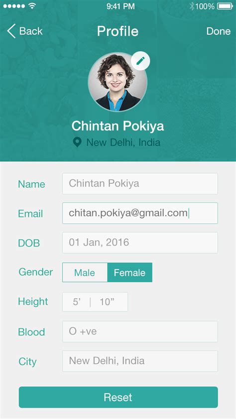 BMI Calculator Behance